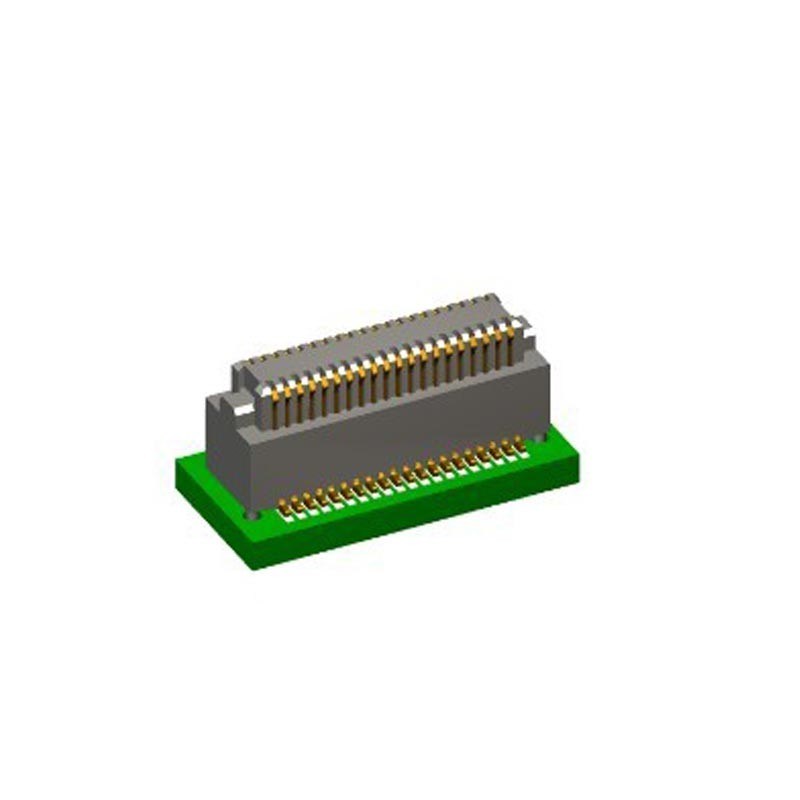 0.5mm Board to Board 20 Pin Female SMT Connector With Post PA9T Natural ...