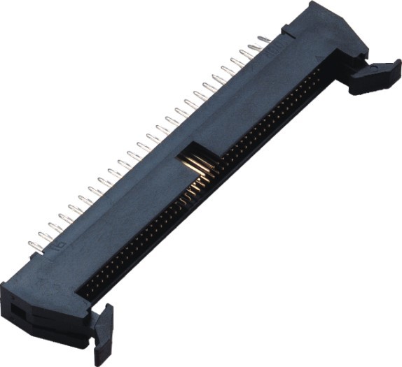 Male 100P Straight DIP Four Row Latch Header Ejector Header Brass Gold ...