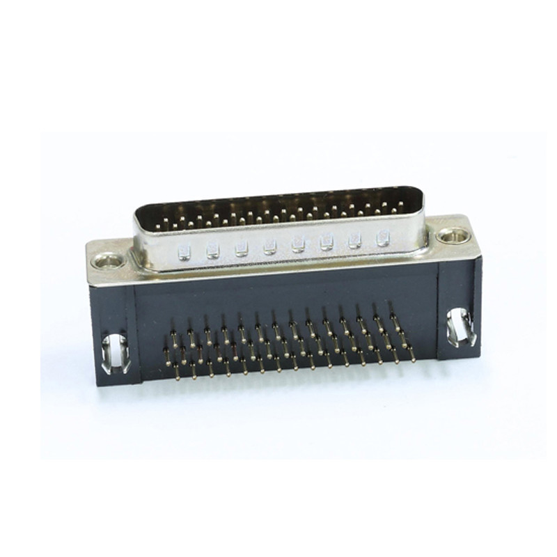 WCON 44P D SUB Connector Right Angle Male Type Black Sel.1U" Au/Sn WCON ...